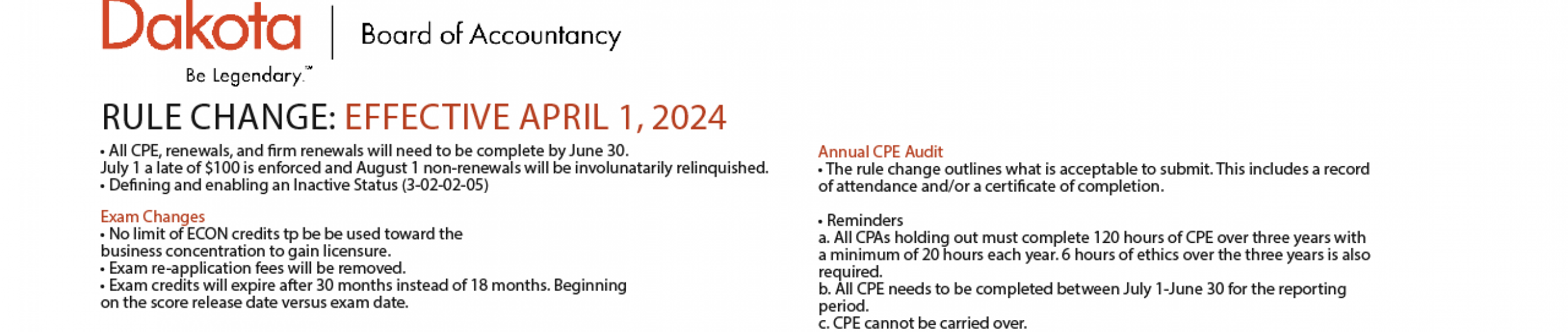 Home | State Board of Accountancy, North Dakota